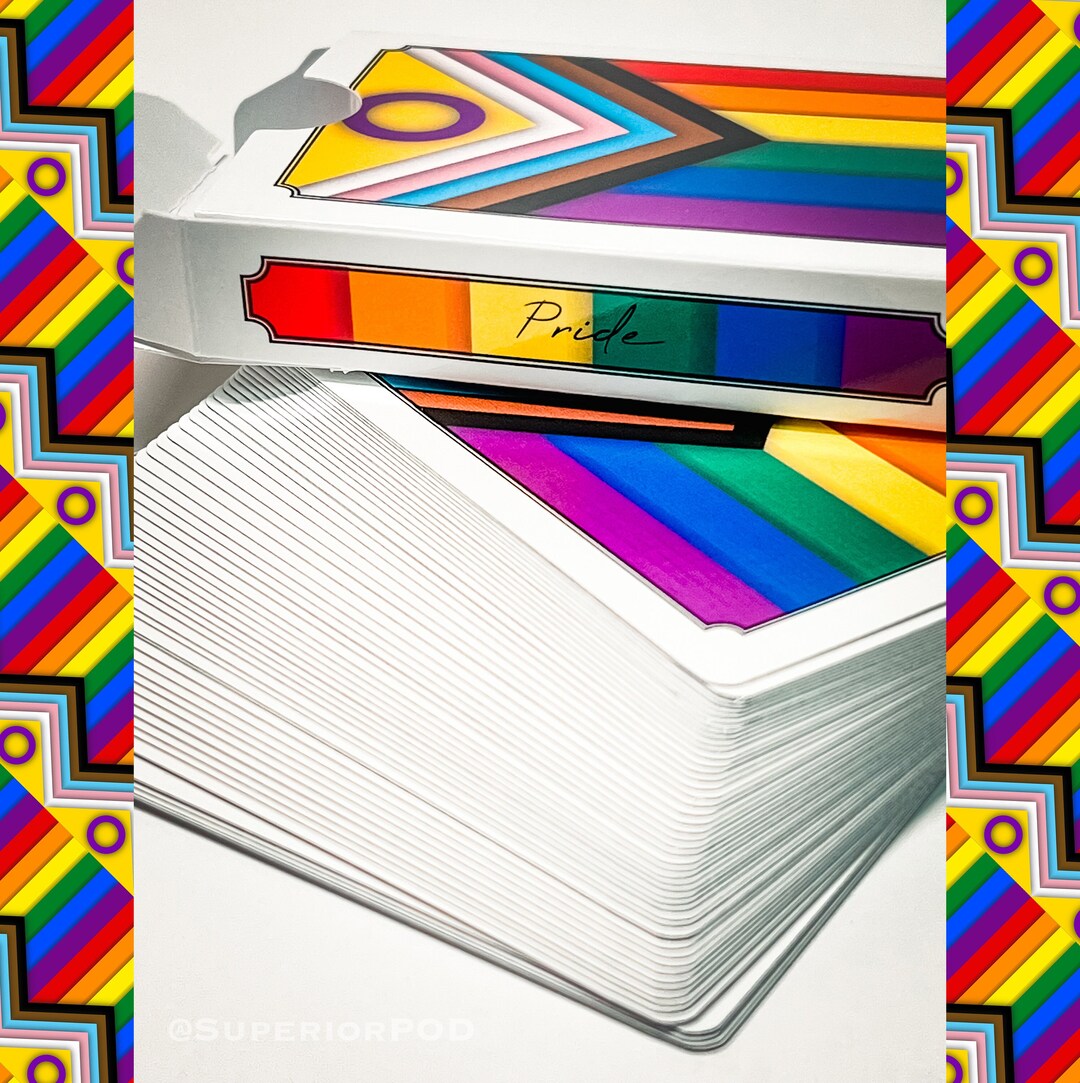 PRIDE Playing Cards, Rainbow Playing Cards, Pride Gifts, LGBTQIA Cards ...