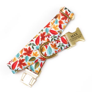 Fall Leaves Dog Leash - Webbing, Heavy Duty, Autumn, Fall, Maple Leaf ...