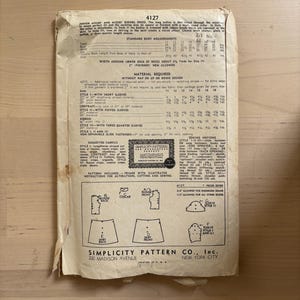 Simplicity 4127 Vintage 1940s Dress Sewing Pattern 34" Bust- CUT Read Description - Etsy