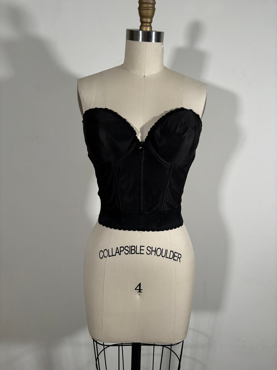 Vintage Low Back Strapless Bra/ Corset - Etsy