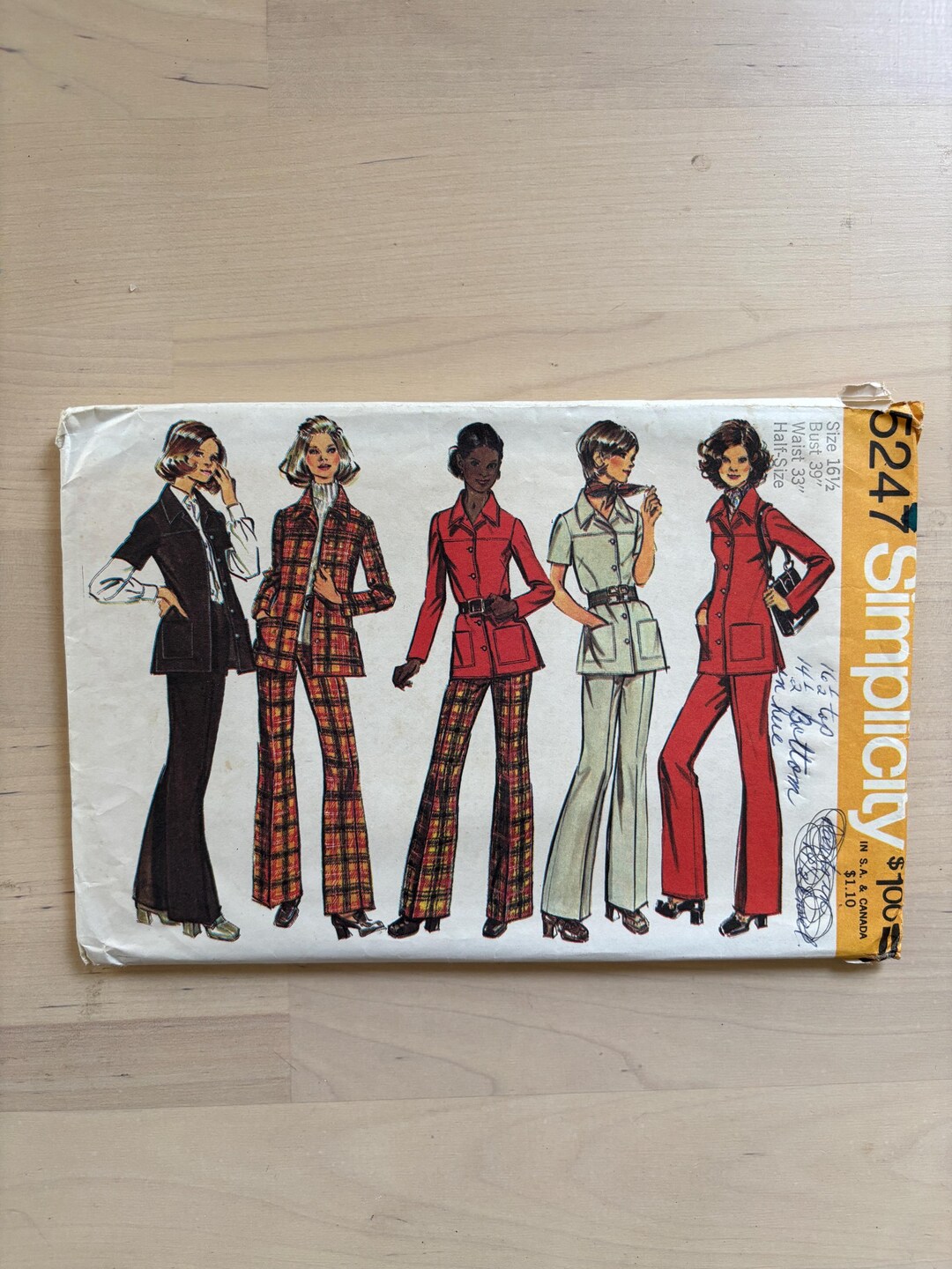 Simplicity 5247 Vintage 1972 Suit Seperates Unlined Shirt-jacket and ...