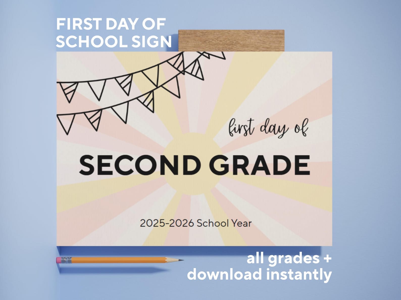 Printable First & Last Day of School Sign | Preschool–12th Grade | 2025 ...