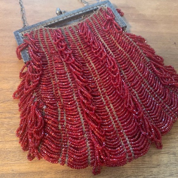 Antique Beaded Purse - Etsy