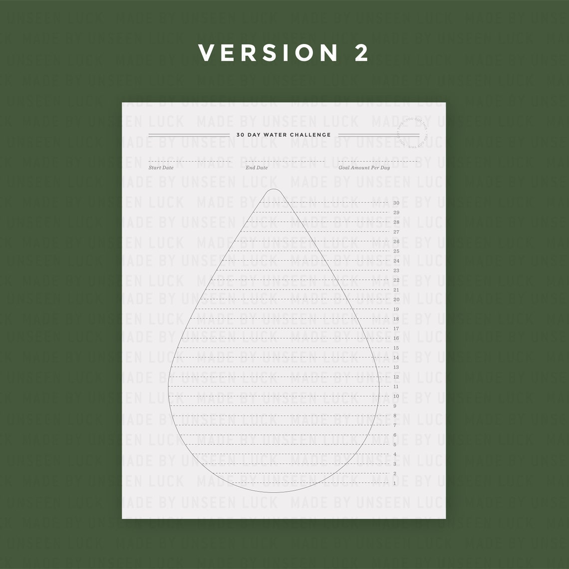 Water Tracker, Water Bottle Tracker, Monthly Water Trackers ...