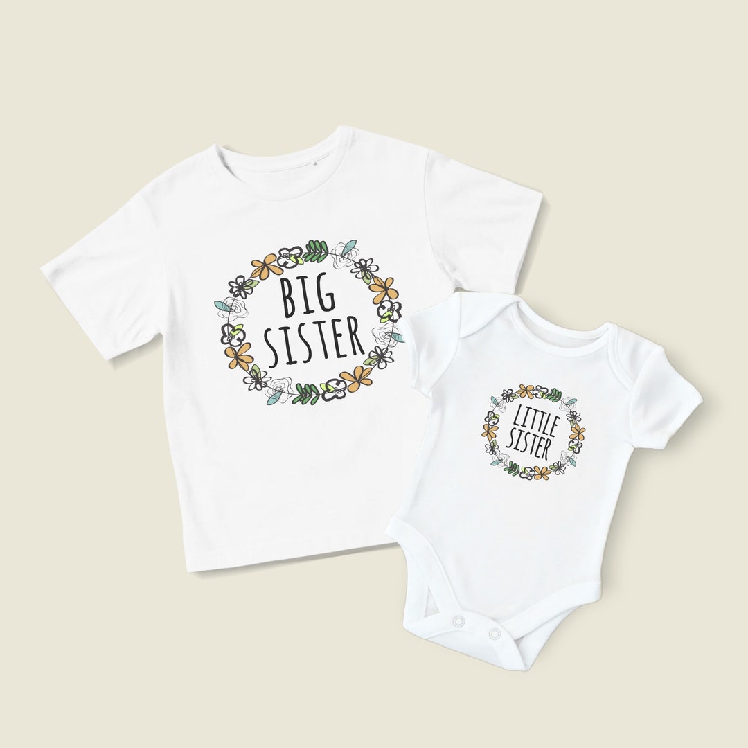 Conjunto de hermanas: camiseta de hermana mayor, body de hermana ...