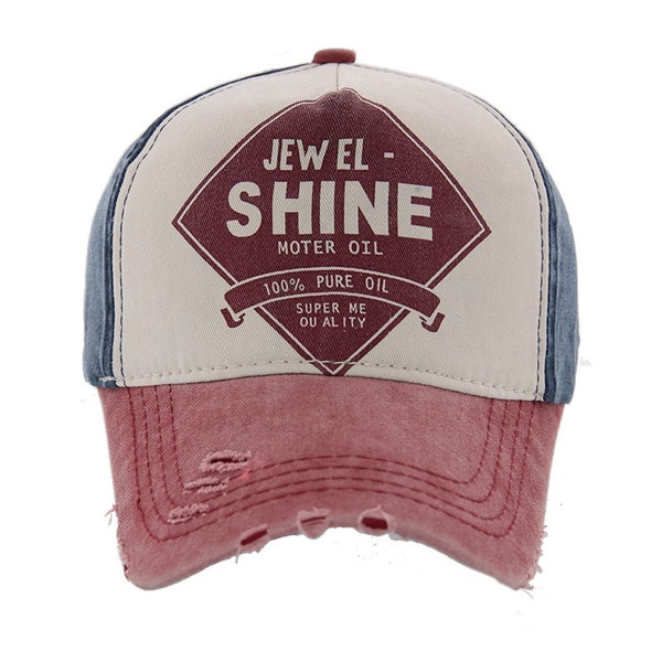 Distressed Baseball Cap - Etsy