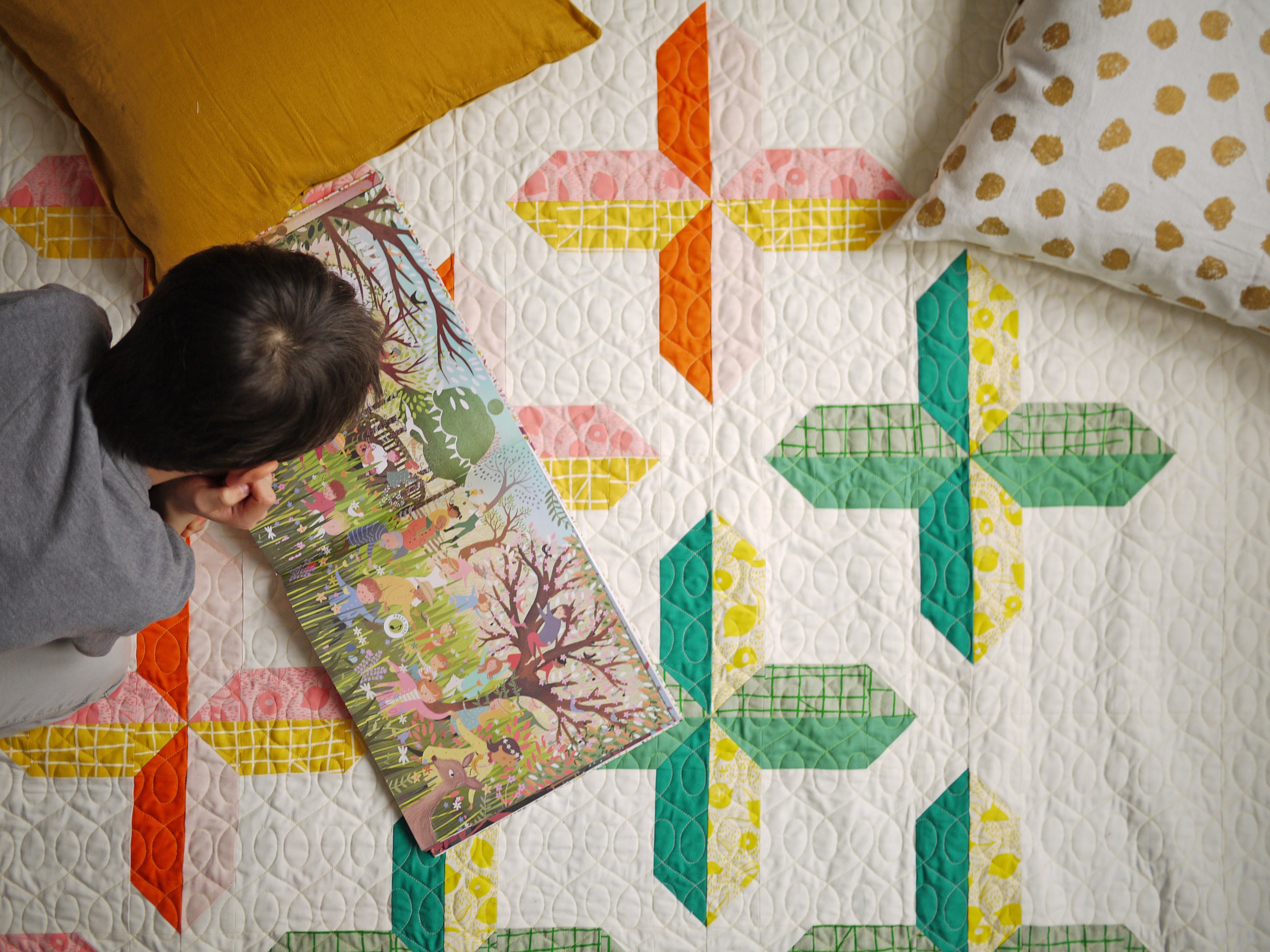 Plus Quilt Pattern the Positive Side Modern Quilt - Etsy Canada