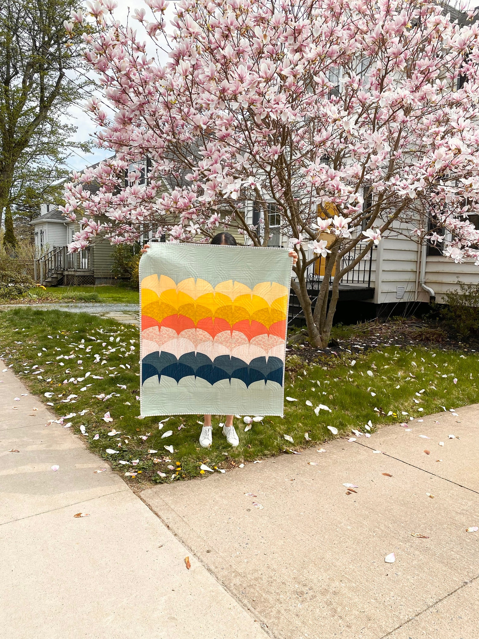 Modern Improv Quilt PDF Pattern Ginkgo Quilt / Leaf Quilt - Etsy