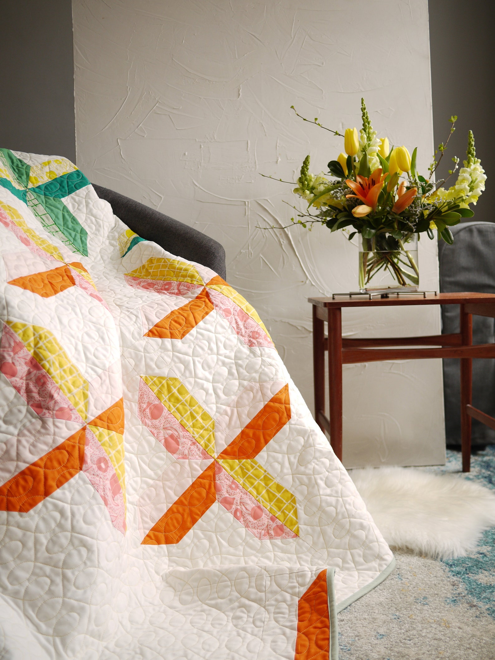 Plus Quilt Pattern the Positive Side Modern Quilt - Etsy Canada