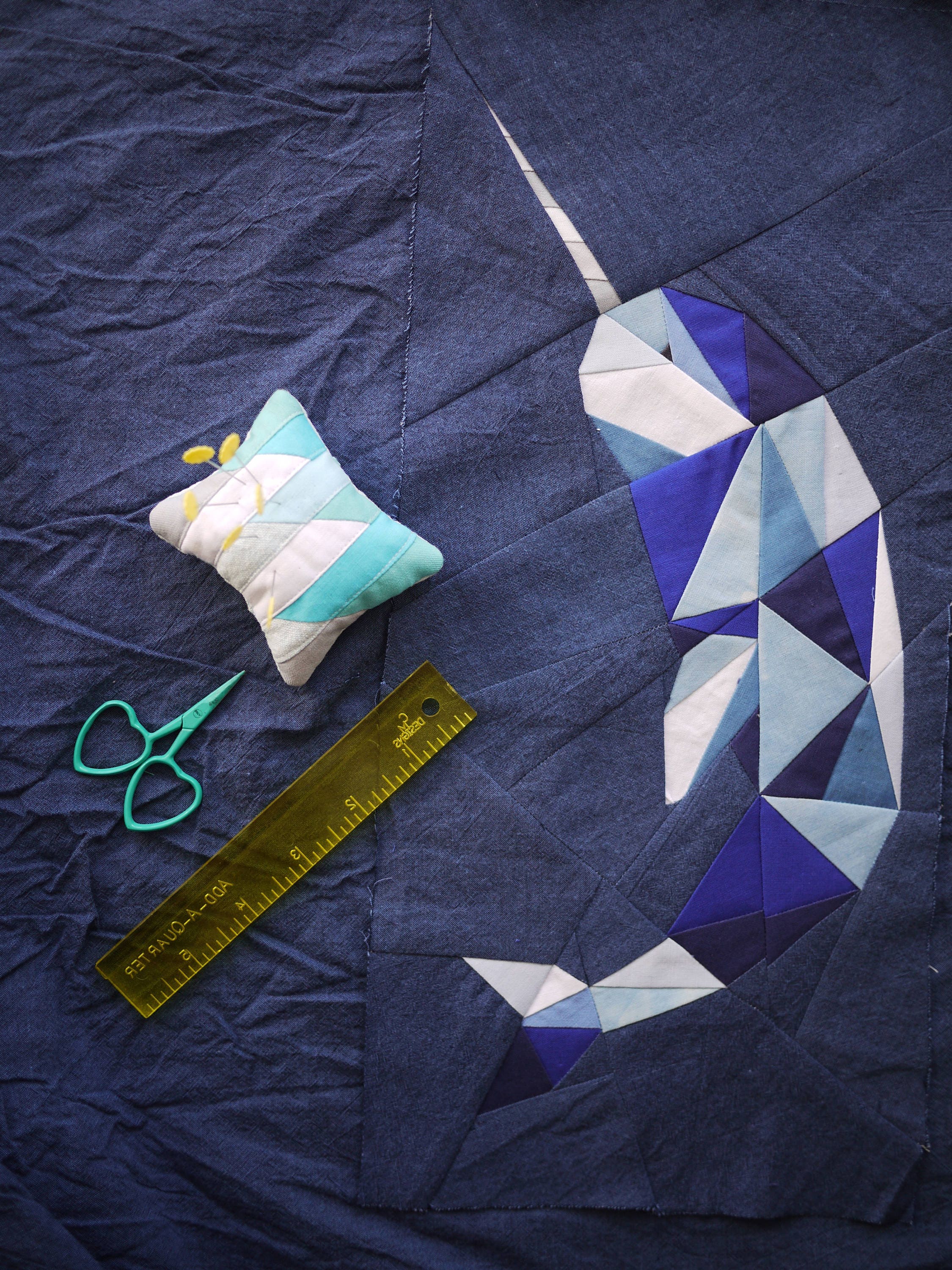 Dancing Narwhal #2 Paper Piecing Pattern With Beluga Option - 16" X 16 ...
