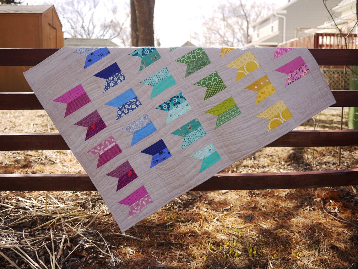 Banner Year - Rainbow Quilt Pattern - Etsy