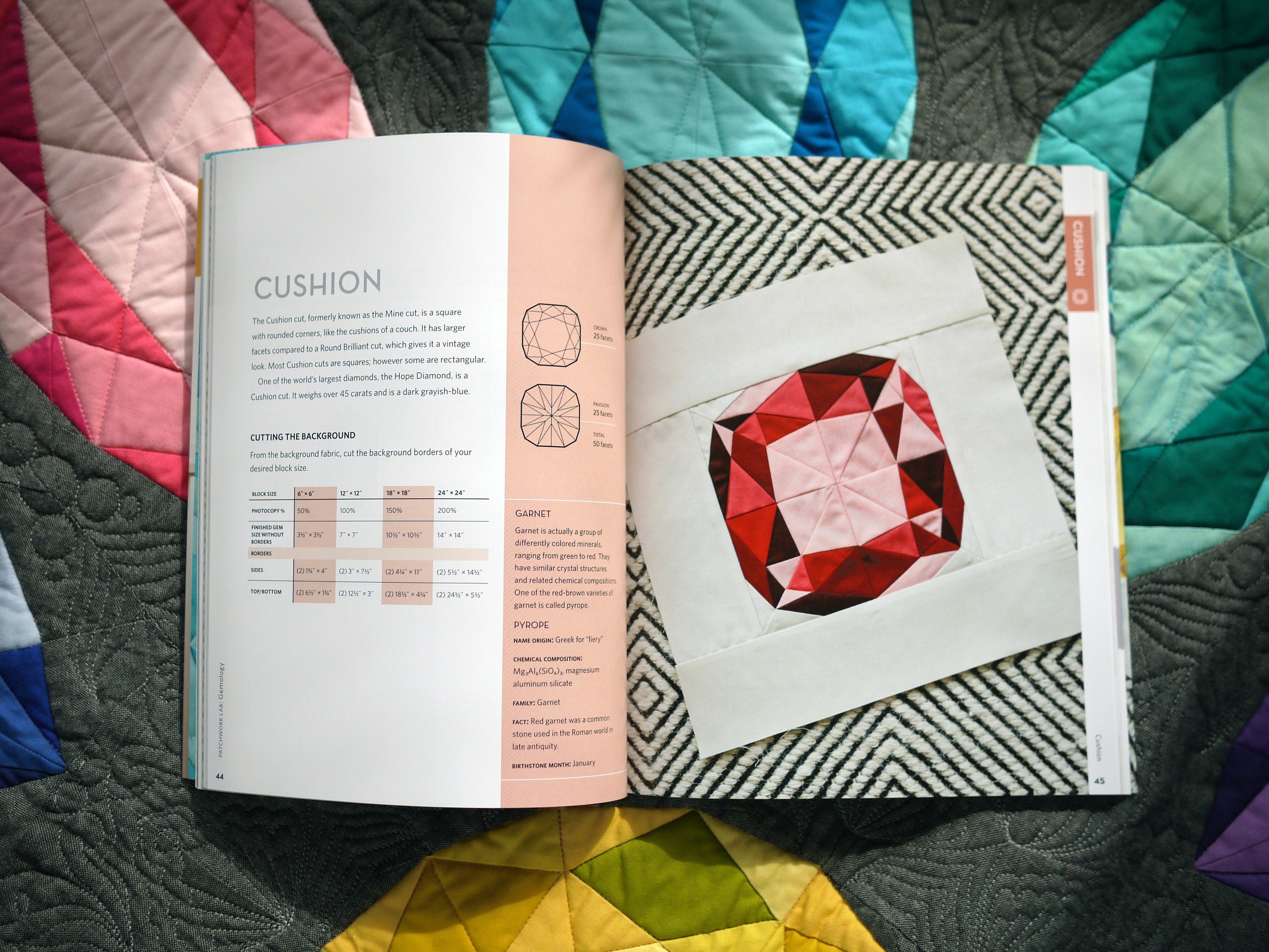 Gemstone Quilt Book Patchwork Lab: Gemology by Andrea Tsang - Etsy