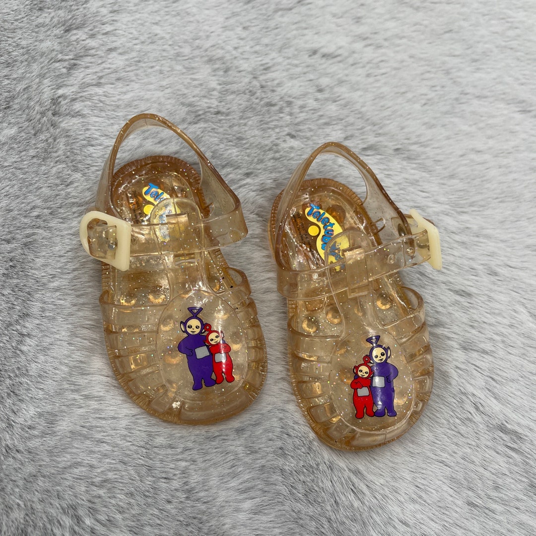 Vintage Teletubbies Sandals Jellys Sz 3 Infant Crib Shoes - Etsy