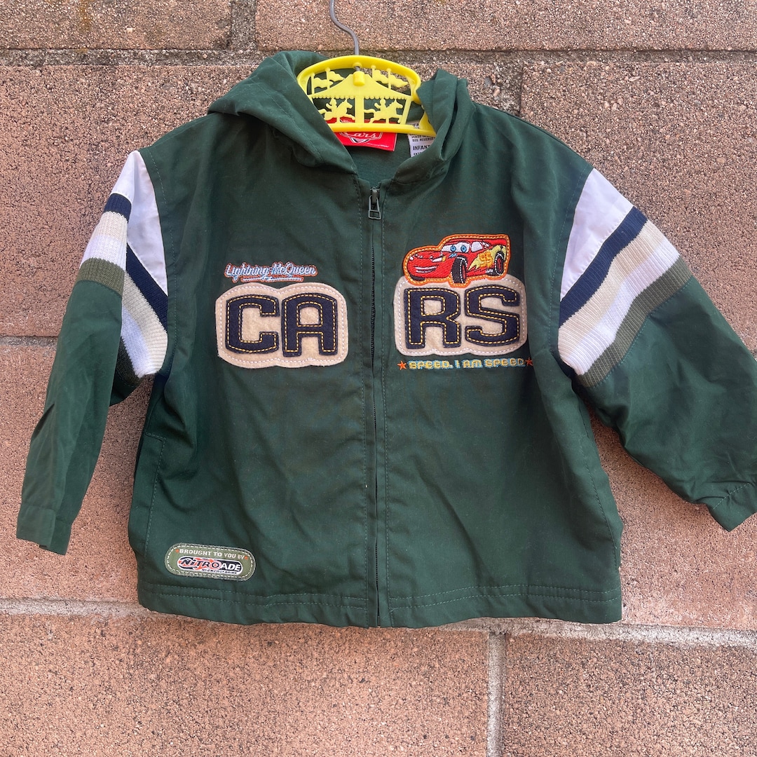 Vintage Disney Cars Jacket Sz 18M Lightning Mcqueen Hoodie - Etsy