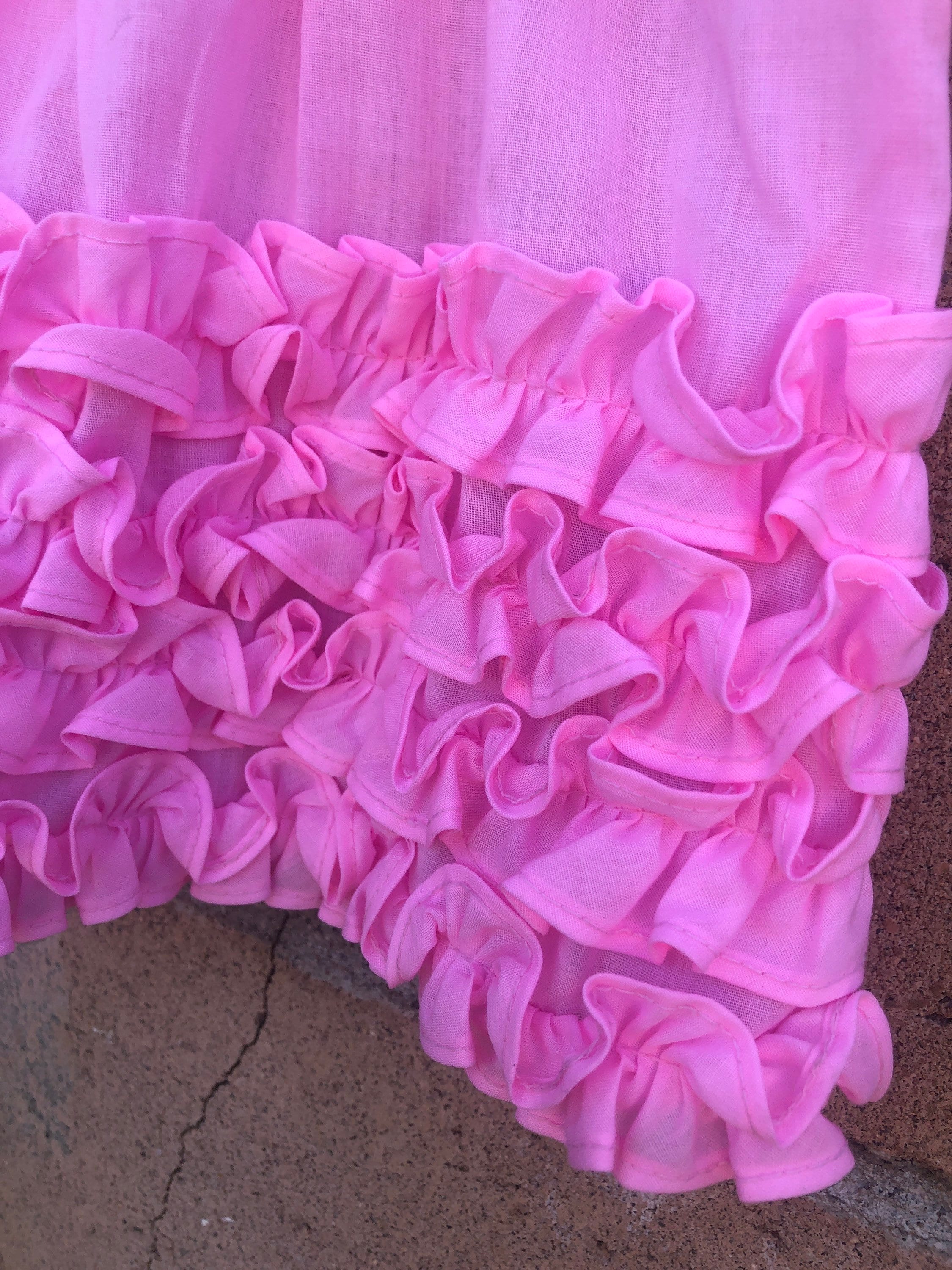 Vintage Dress Pink Ruffles Sz 6/12M - Etsy