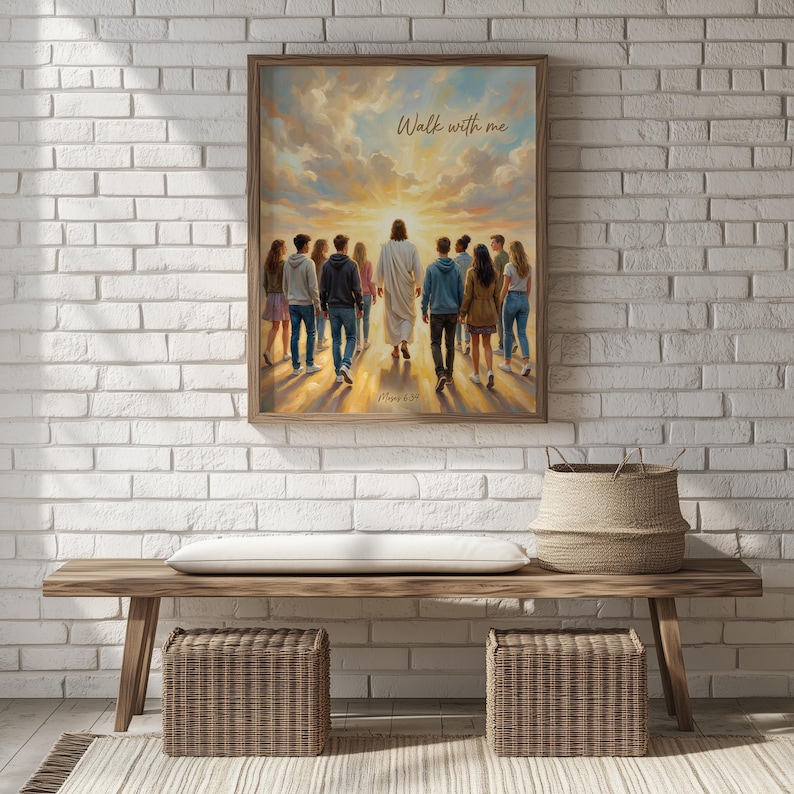 LDS 2026 Youth Theme Art - Walk With Me LDS Theme, Spiritual Printable ...