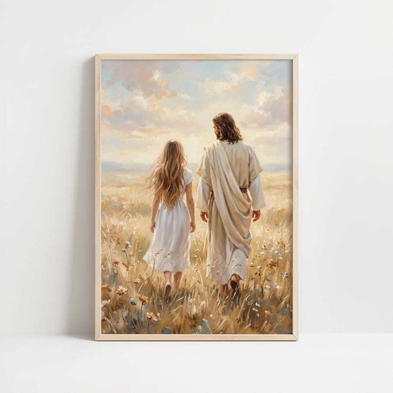 Printable Pastoral Scene - LDS 2026 Youth Theme, Walk With Me LDS Theme ...