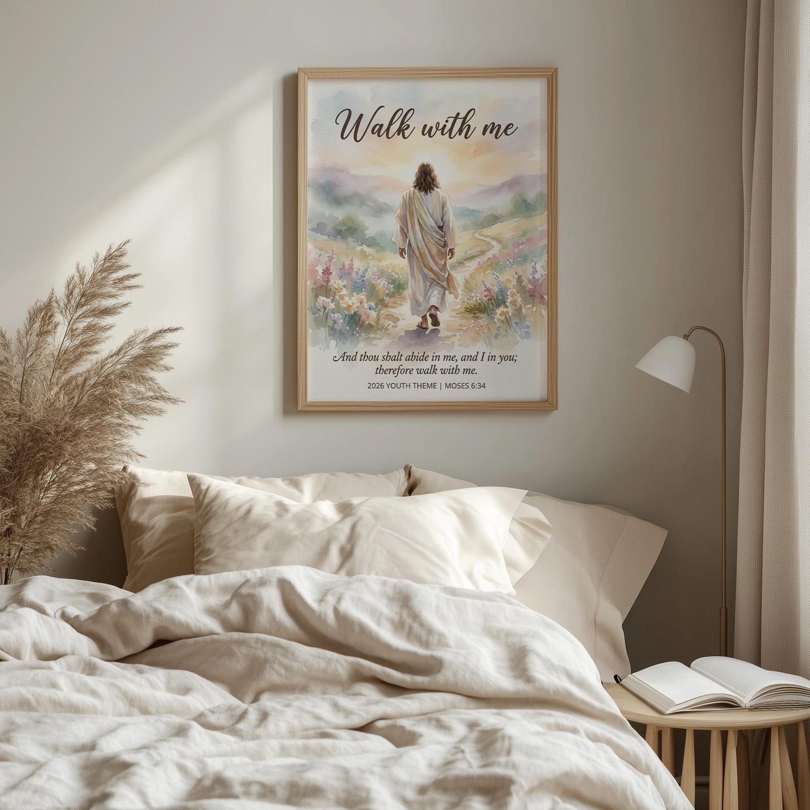 Spiritual Path With Jesus - Printable LDS Wall Art, Walk With Me LDS ...