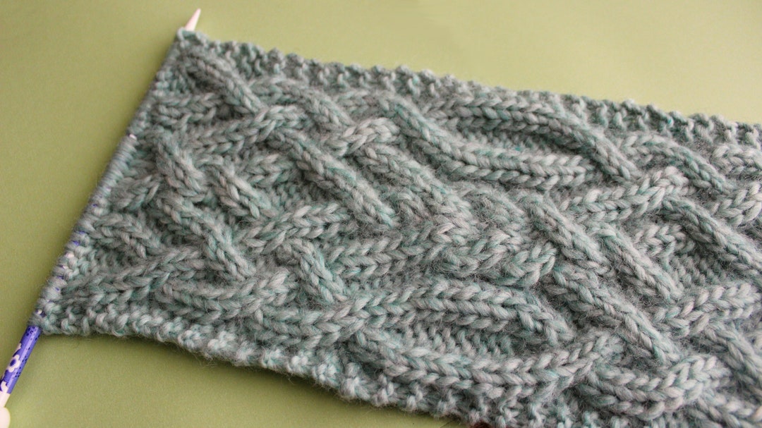 Fancy Celtic Cable Scarf Knitting Pattern PDF Download - Etsy