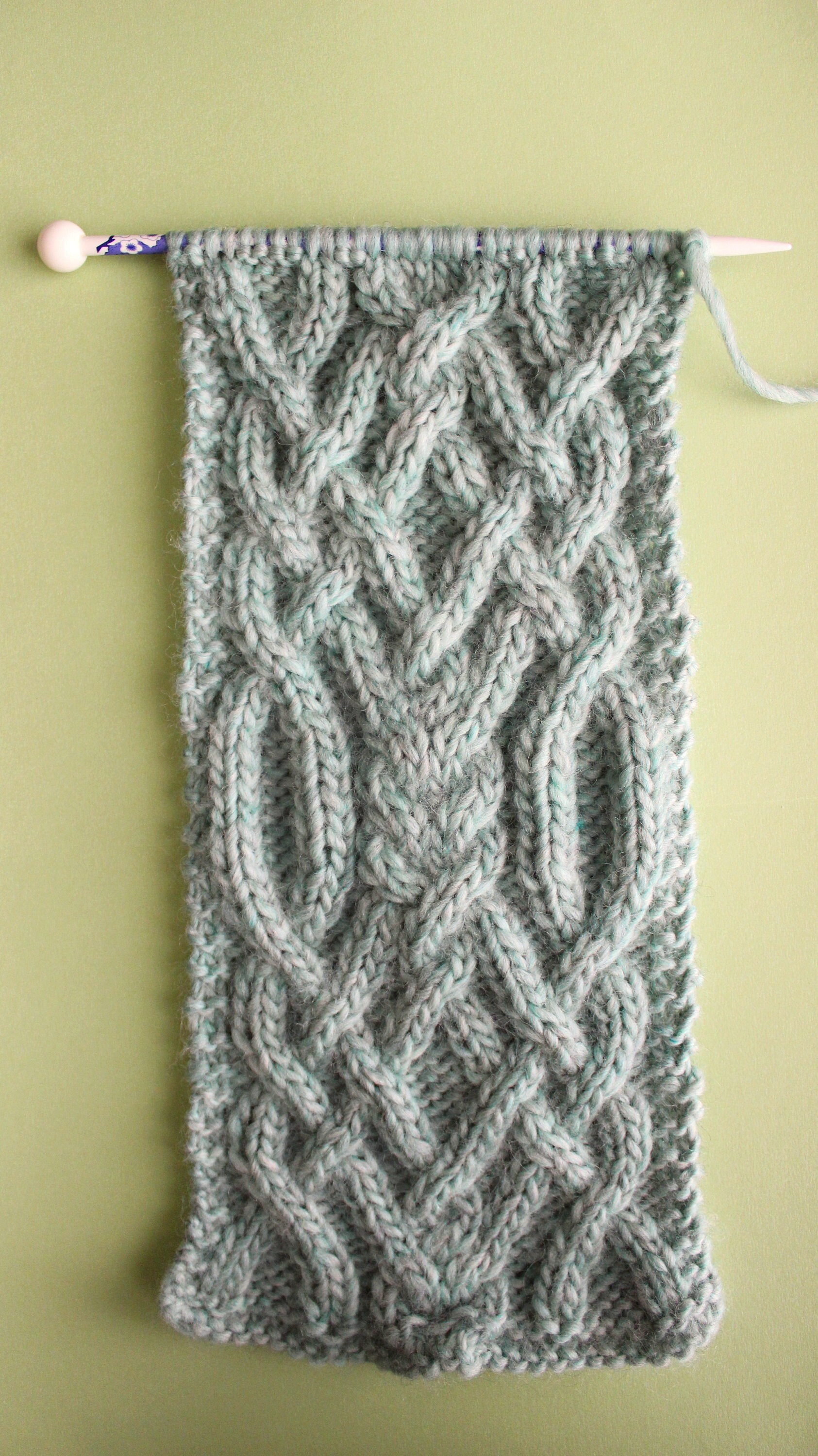 Fancy Celtic Cable Scarf Knitting Pattern PDF Download - Etsy