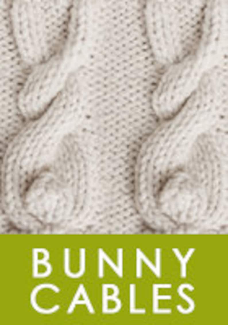 Bunny Cable Knitting Pattern PDF Download | Etsy