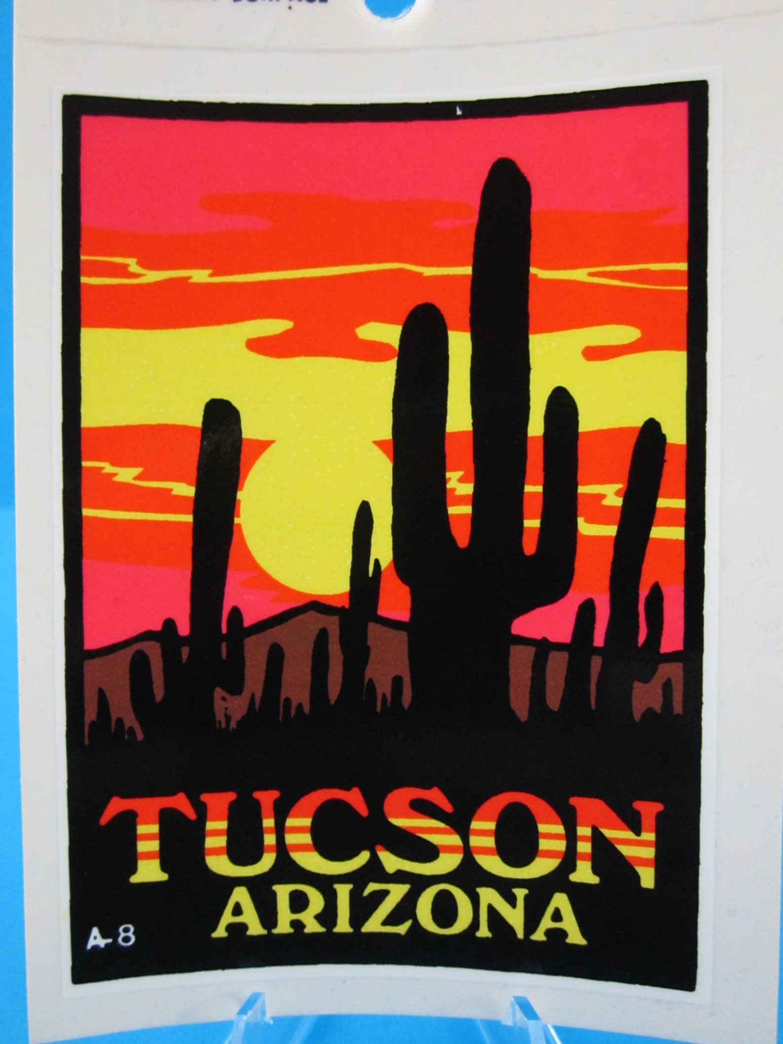 Vintage... tucson ARIZONA State Sticker / Decal new Old Stock - Etsy