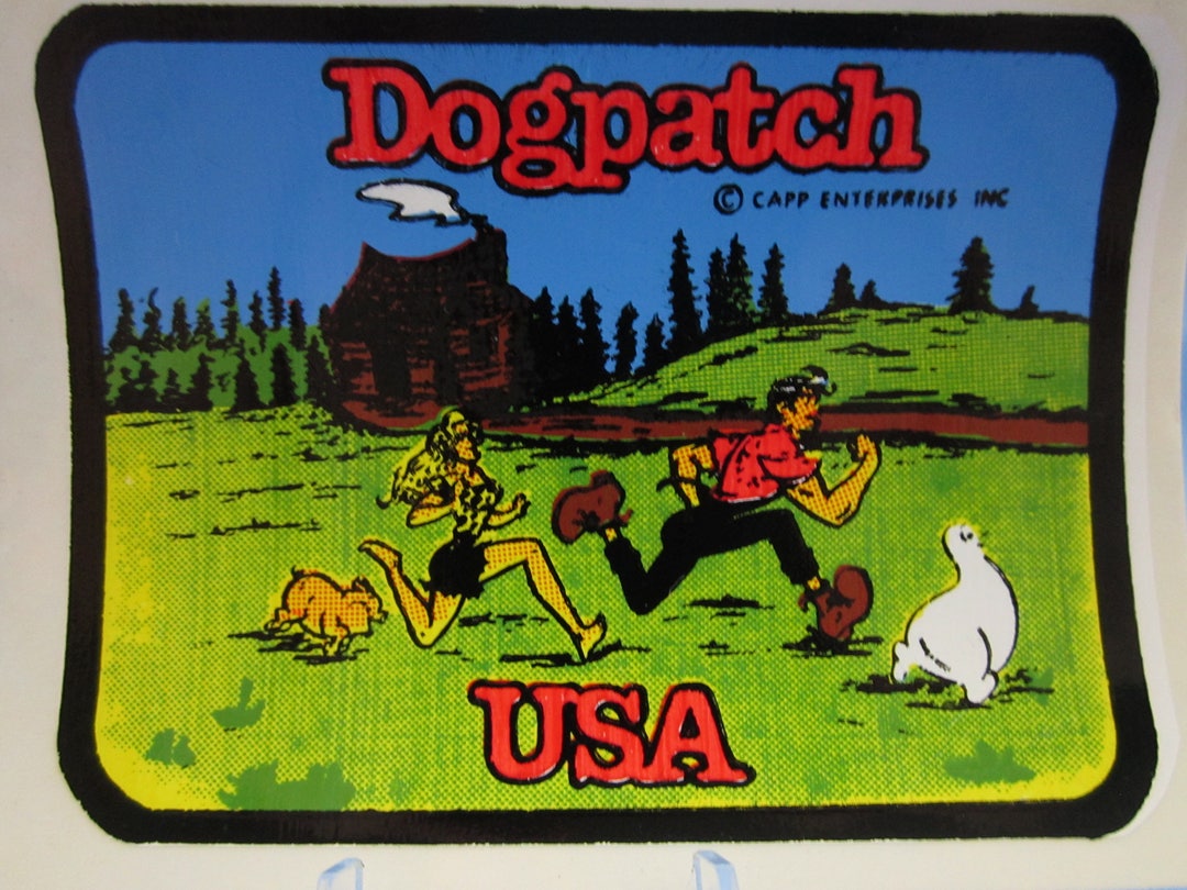 Vintage... dogpatch USA Amusement Park Home of Lil Abner Sticker / Decal - Etsy