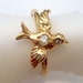 Sweet Little Flying Love Bird With Dazzling Diamonds & 14kt. Yellow ...