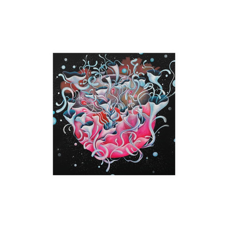 Fluorescent, Poppy Wall Art, Eccentric Wall Art, Constellation Art ...