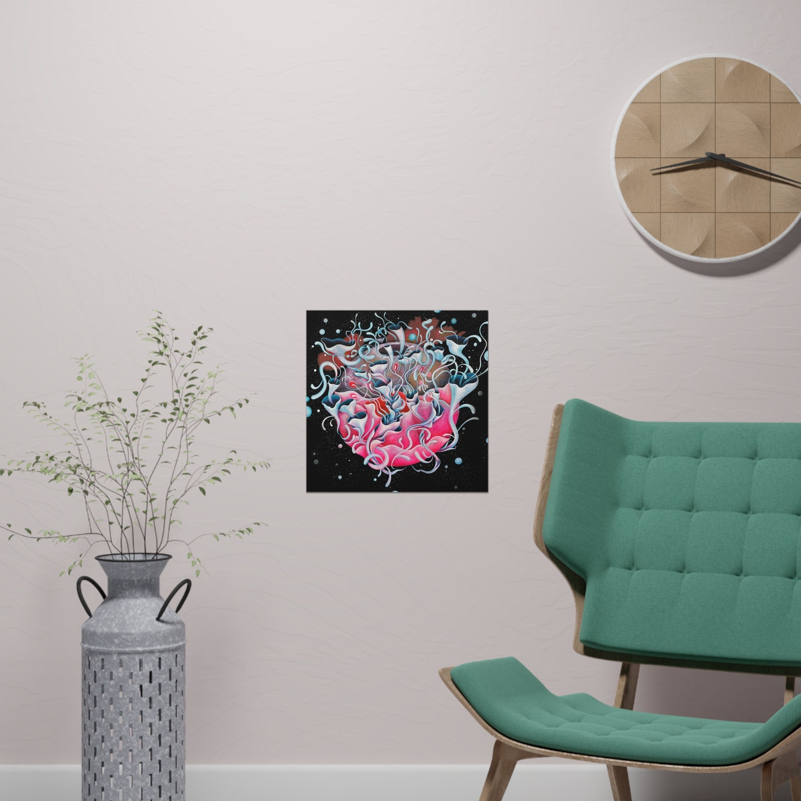 Fluorescent, Poppy Wall Art, Eccentric Wall Art, Constellation Art ...