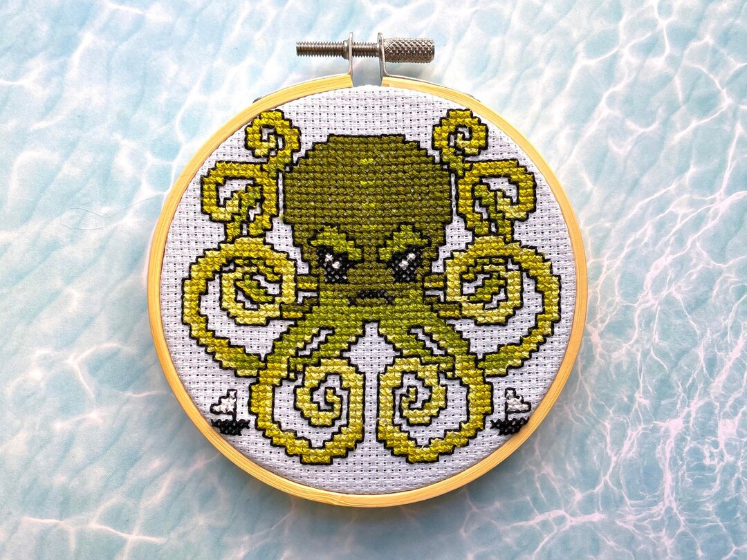 Kraken Cross Stitch DIY Kit - Etsy