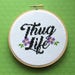 Thug Life Counted Cross Stitch Pattern DOWNLOAD Intermediate - Etsy UK