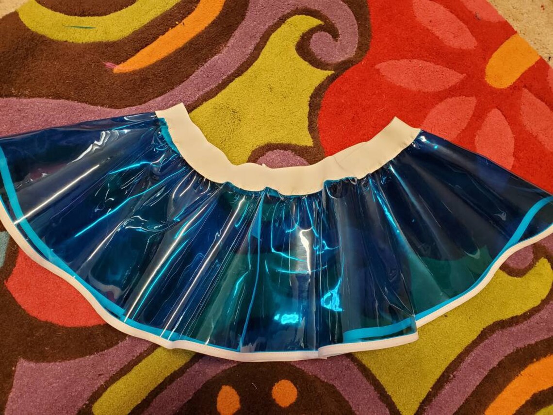 Vinyl Circle Skirt Rave Transparent See Through Clear Burning - Etsy