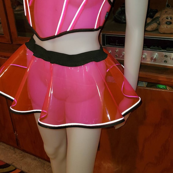 See Through Pvc Skirt - Etsy