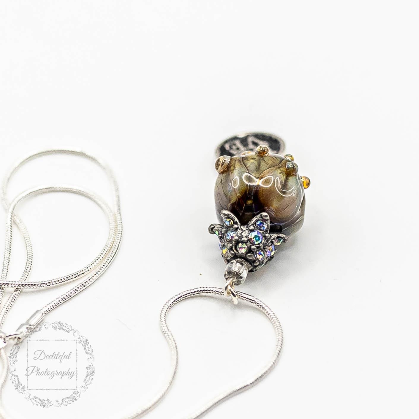 Sterling Silver Narcotics Anonymous Necklace With Lampwork Bead, Love ...