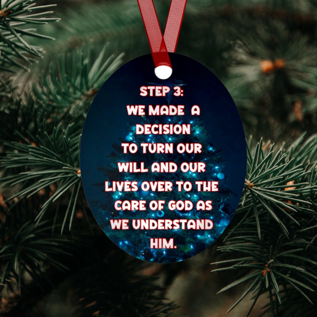 Addiction Alcohol Recovery Christmas Ornament, Alcoholics Anonymous ...