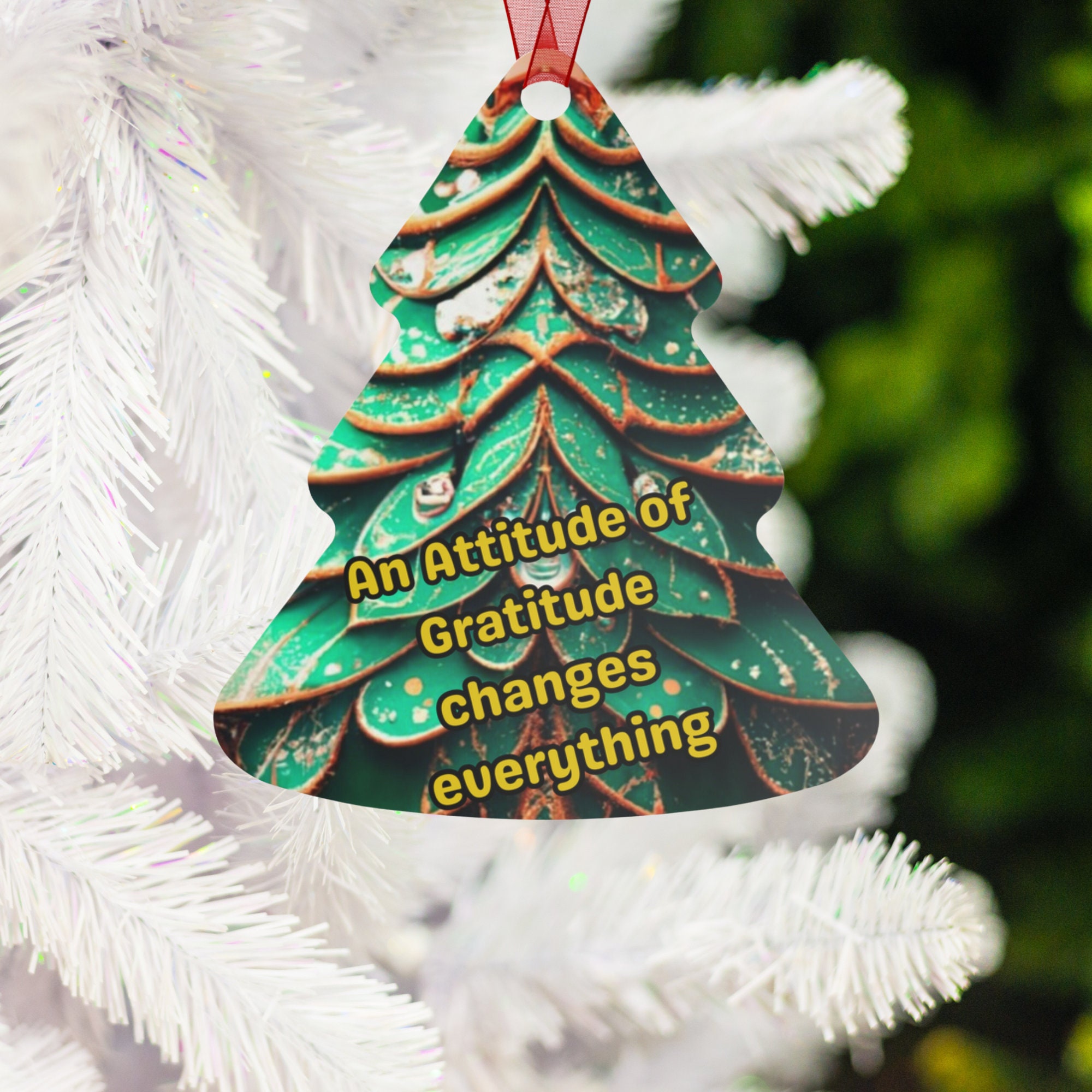 Addiction Recovery AA NA Metal Holiday Christmas Ornaments, Sobriety ...