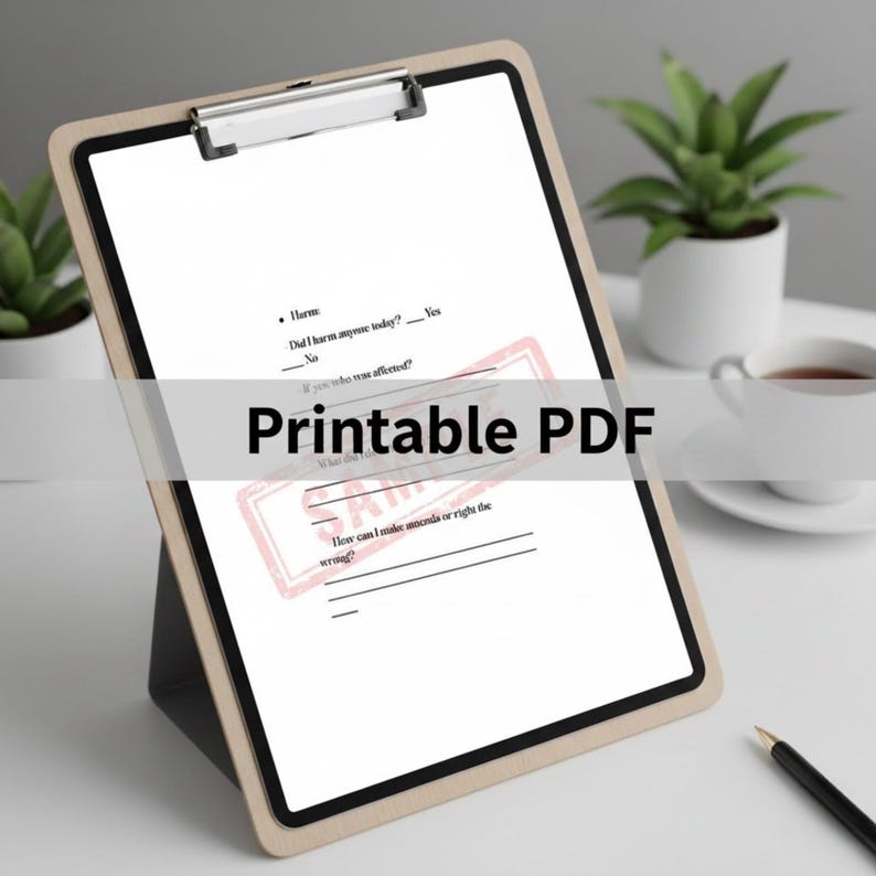 12-step Recovery 10th Step Daily Inventory Worksheet PDF | AA NA ...