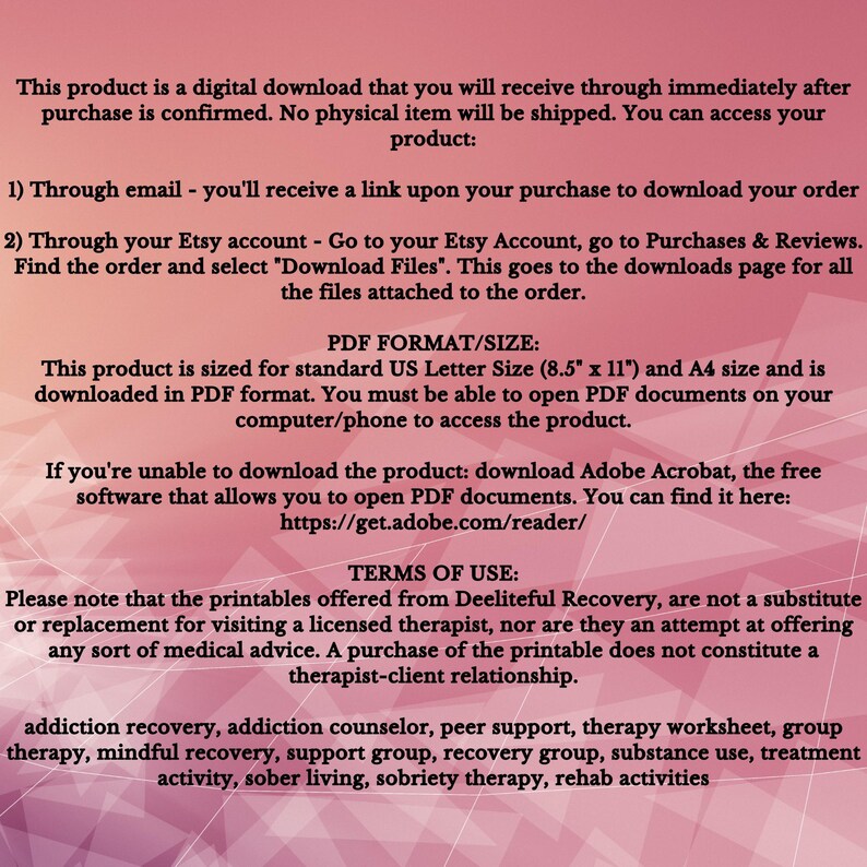 Addiction Recovery Group Therapy Worksheet: Overcoming Complacency (PDF ...