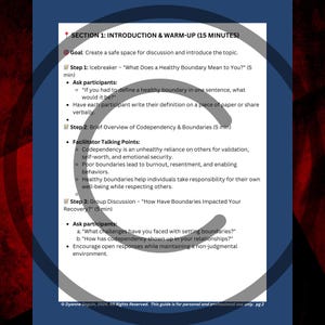 Codependency & Boundaries Group Therapy Activity | 90-min Facilitator ...