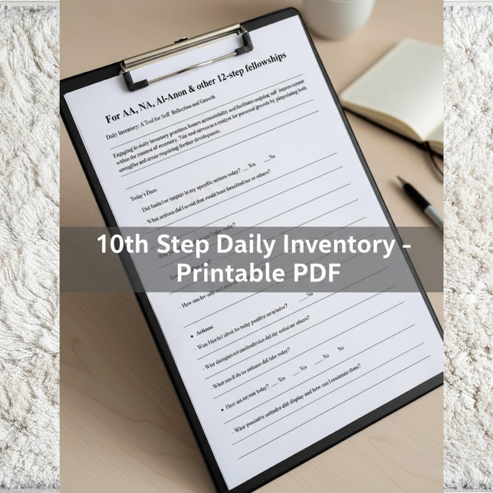 12-step Recovery 10th Step Daily Inventory Worksheet PDF | AA NA ...