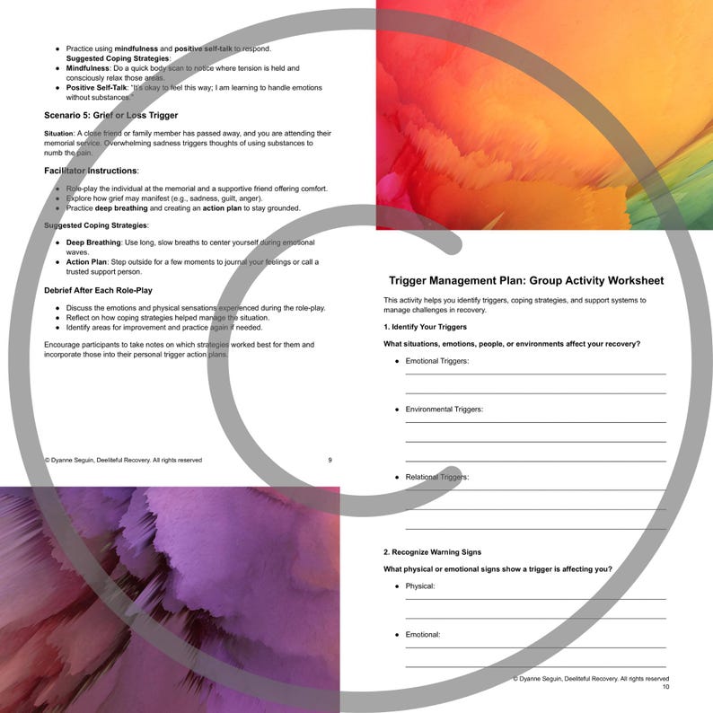 Identify and Manage Triggers - A Group Therapy Activity for Substance ...