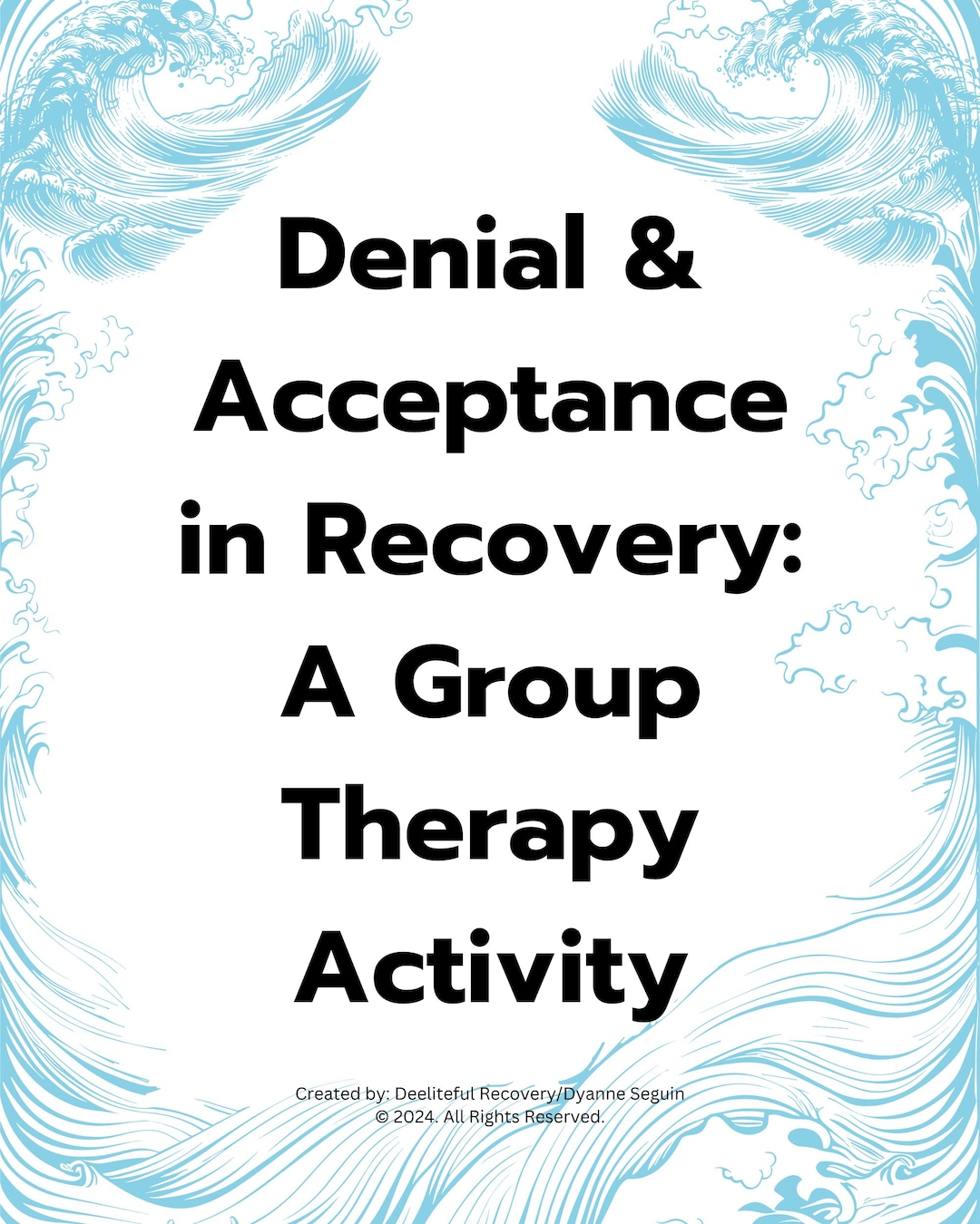 Denial and Acceptance Group Therapy Activity, Addiction Recovery Cbt ...