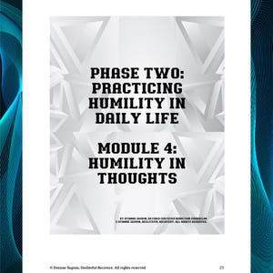 Humility in Action Workbook - A Comprehensive Recovery Guide With 9 ...