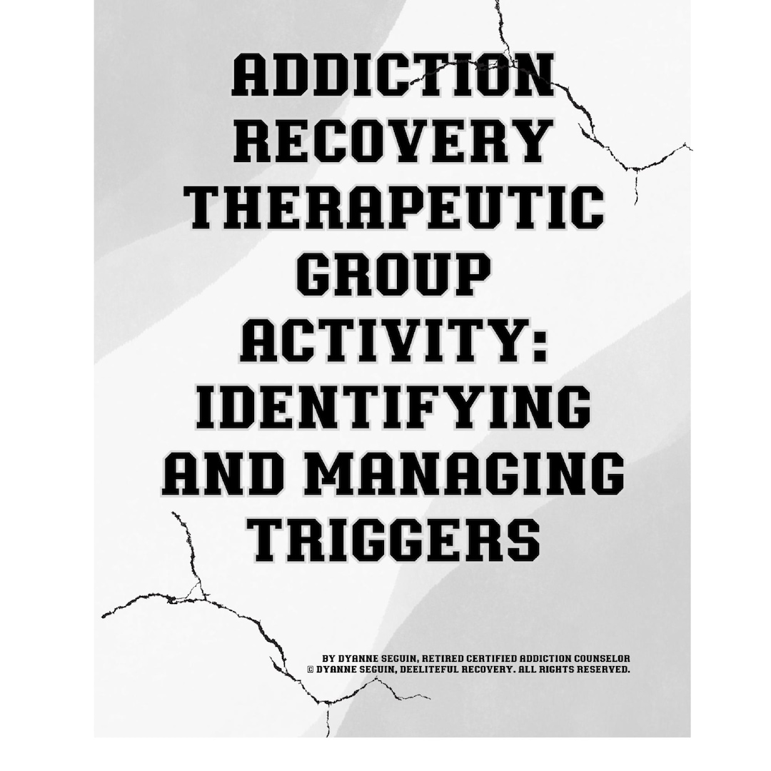 Addiction Recovery Group Activity: Trigger Management, CBT (PDF) - Etsy