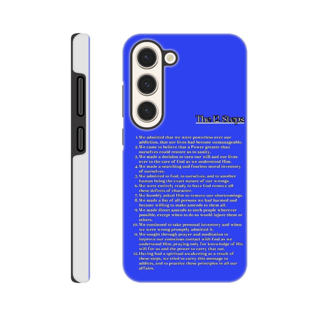 Samsung 12 Steps of Narcotics Anonymous Tough Phone Case, Recovery Gift ...