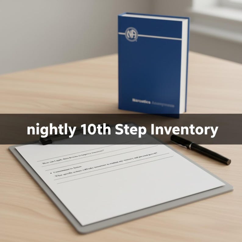12-step Recovery 10th Step Daily Inventory Worksheet PDF | AA NA Nightly Journal - Etsy
