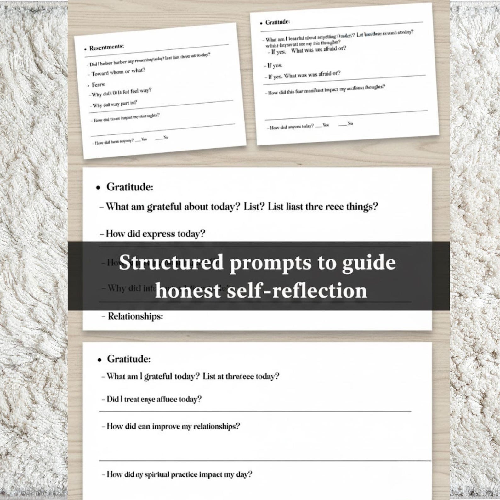 12-step Recovery 10th Step Daily Inventory Worksheet PDF | AA NA ...