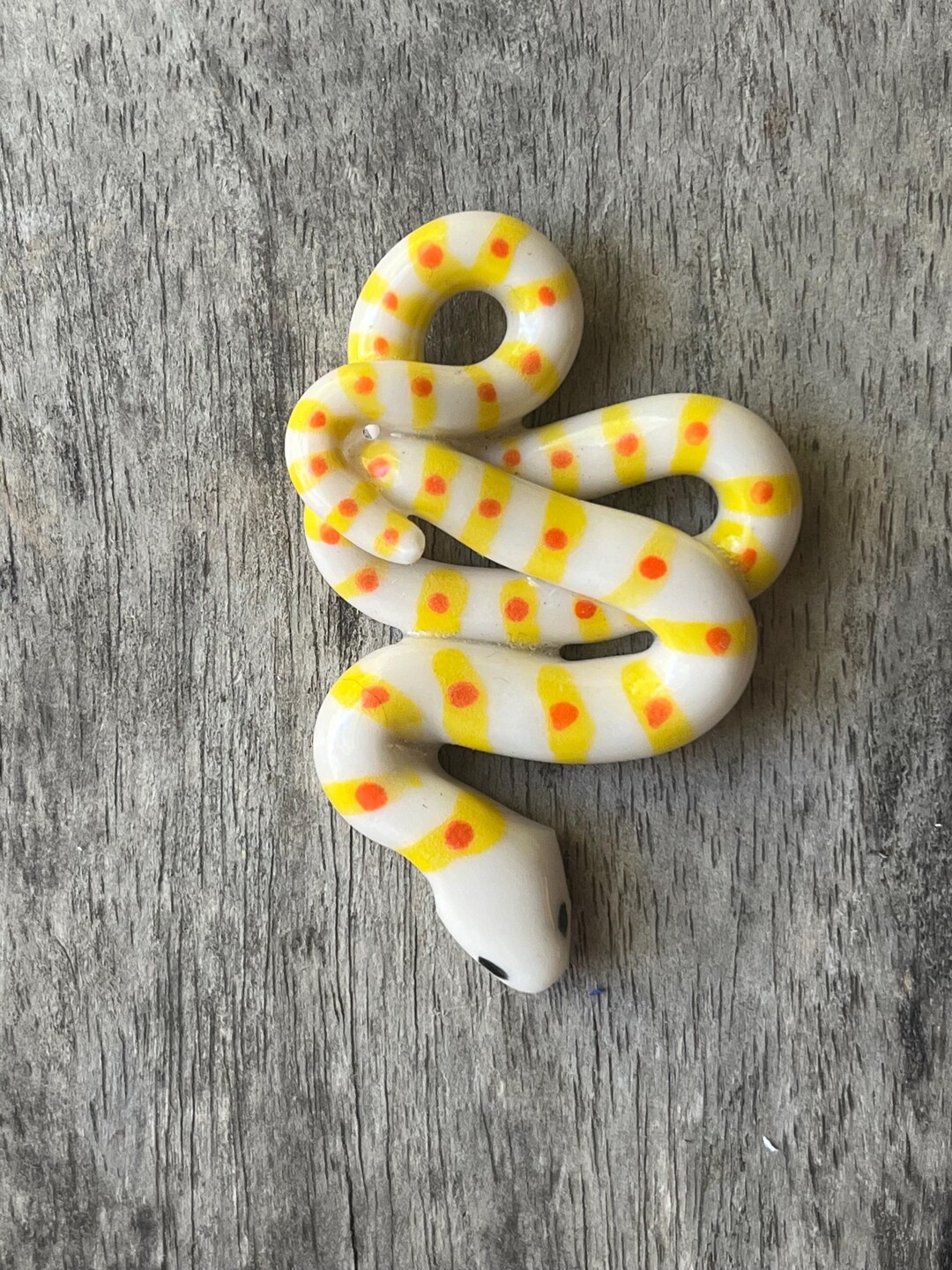 Porcelain Good Luck Snake - Etsy