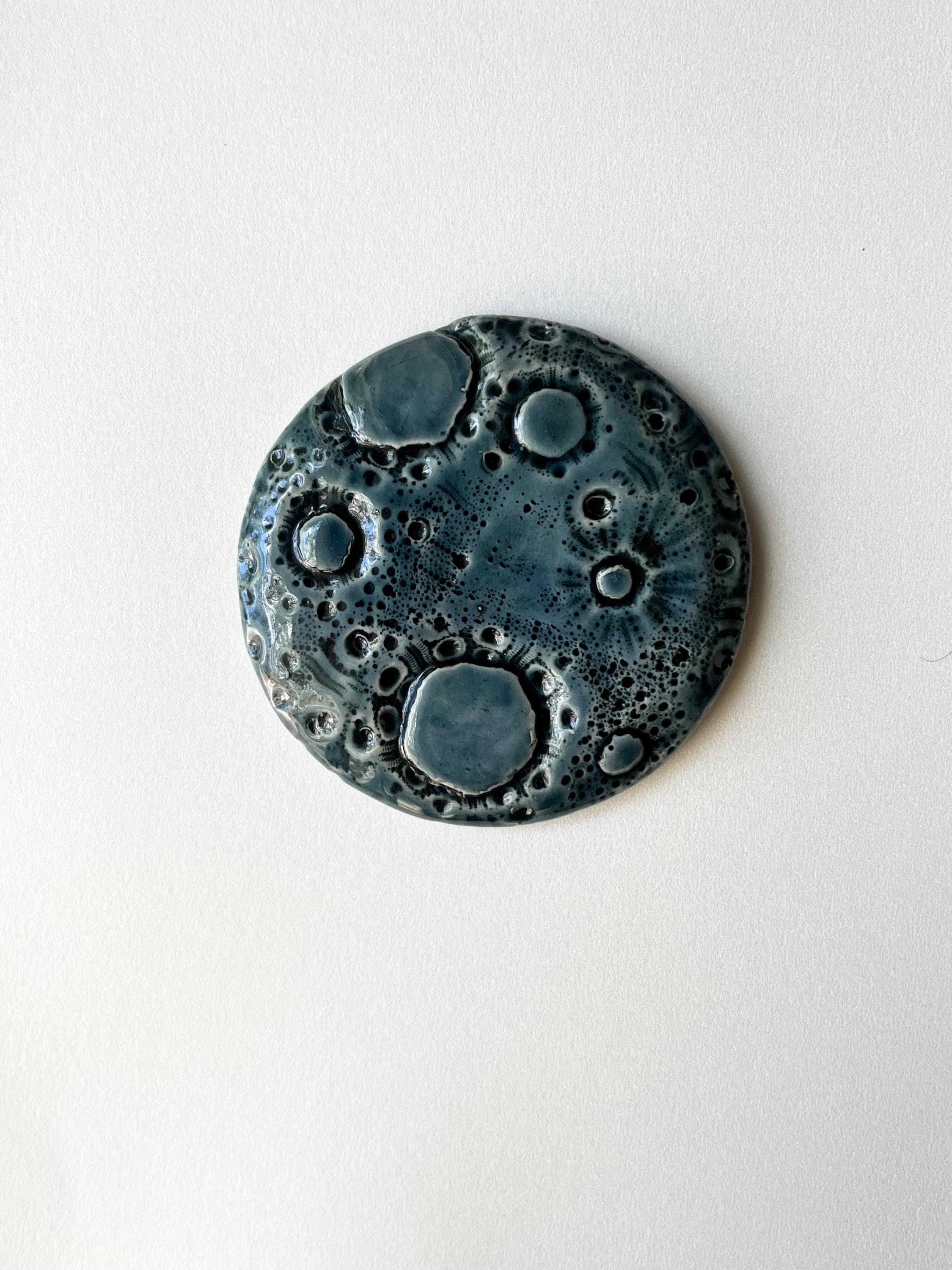 Ceramic Moon Art Wall Tile - Etsy
